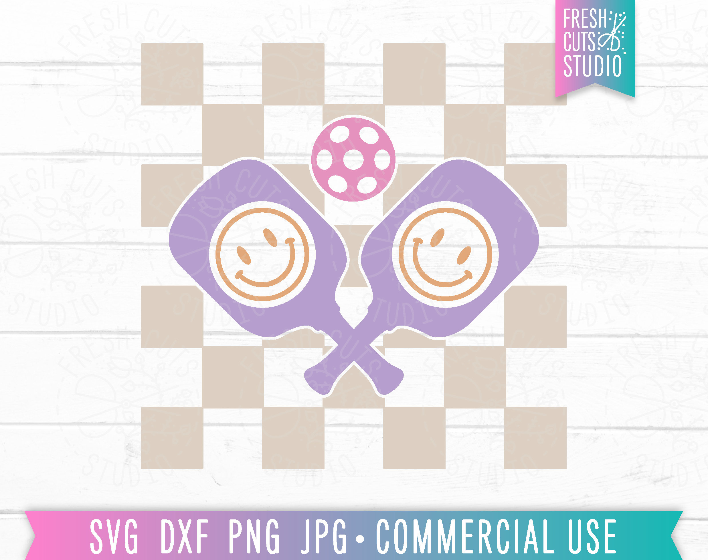 Pickleball SVG Checked PNG Sublimation File, Trendy Groovy Sweatshirt ...