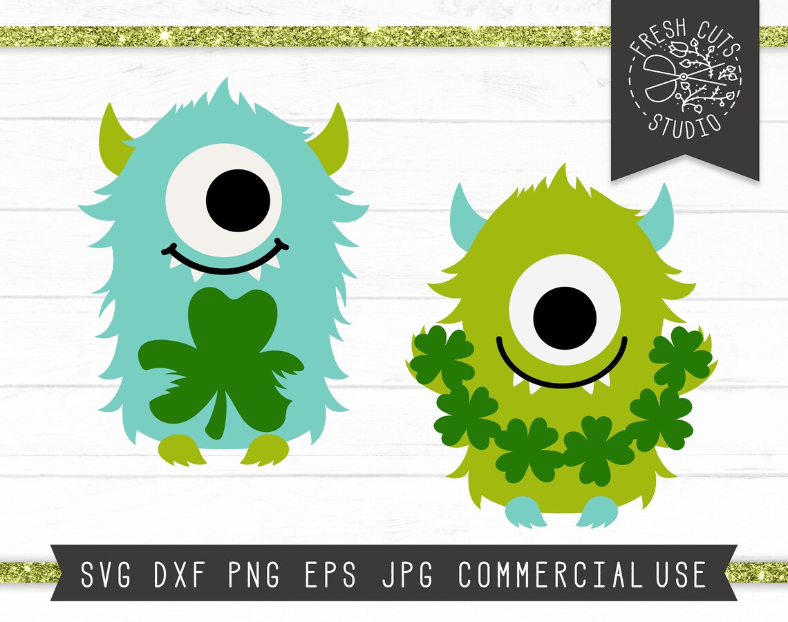 Monster SVG St Patricks Day SVG Monster St Patrick's Day - Etsy