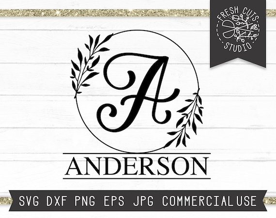 Split Monogram SVG Fancy Alphabet Letters, 58% OFF