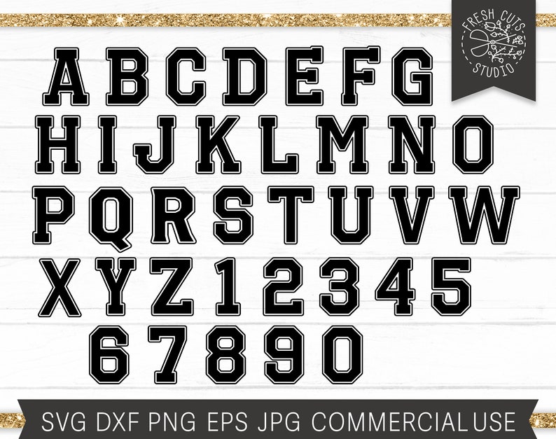 Sport Jersey Font Letters SVG Sporty Alphabet SVG Cut Files - Etsy