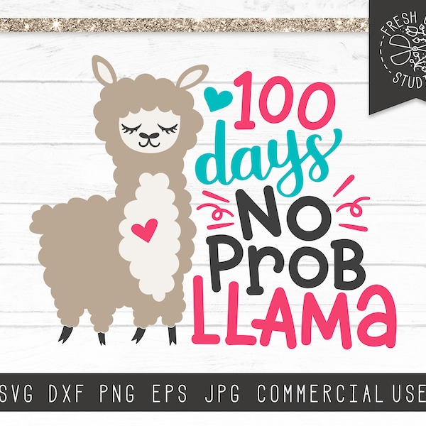 Llamas 100 Days of School - Etsy