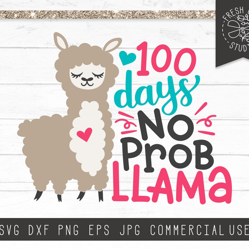 Llamas 100 Days of School - Etsy