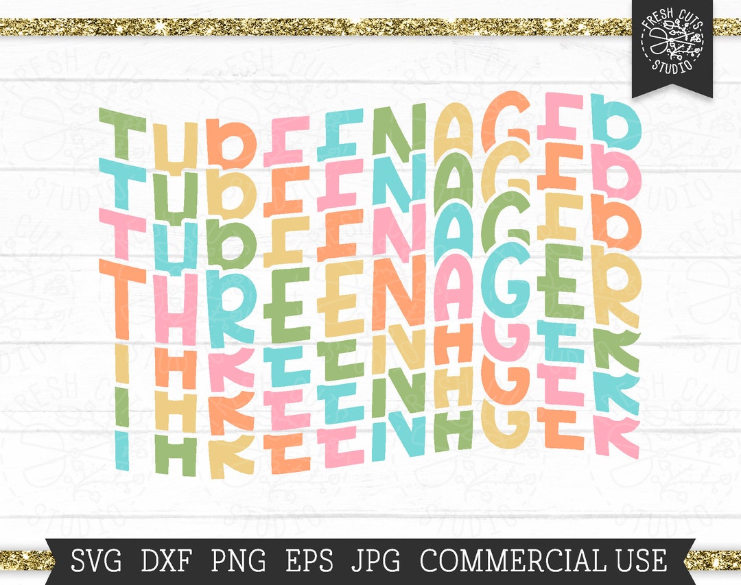 Threenager SVG Cut File, Cute Three Year Old SVG, Funny Toddler SVG ...