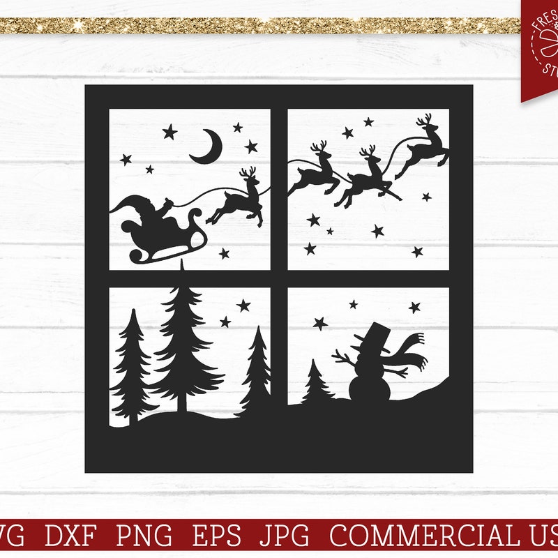 Snow Scenes Window Clings - Etsy