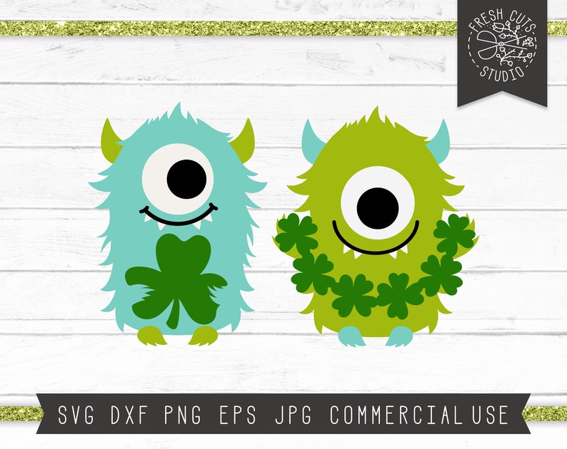 Monster SVG St Patricks Day SVG Monster St Patrick's Day - Etsy