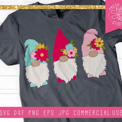 Gnome SVG Spring SVG Spring Gnome Svg Cut File for Cricut - Etsy