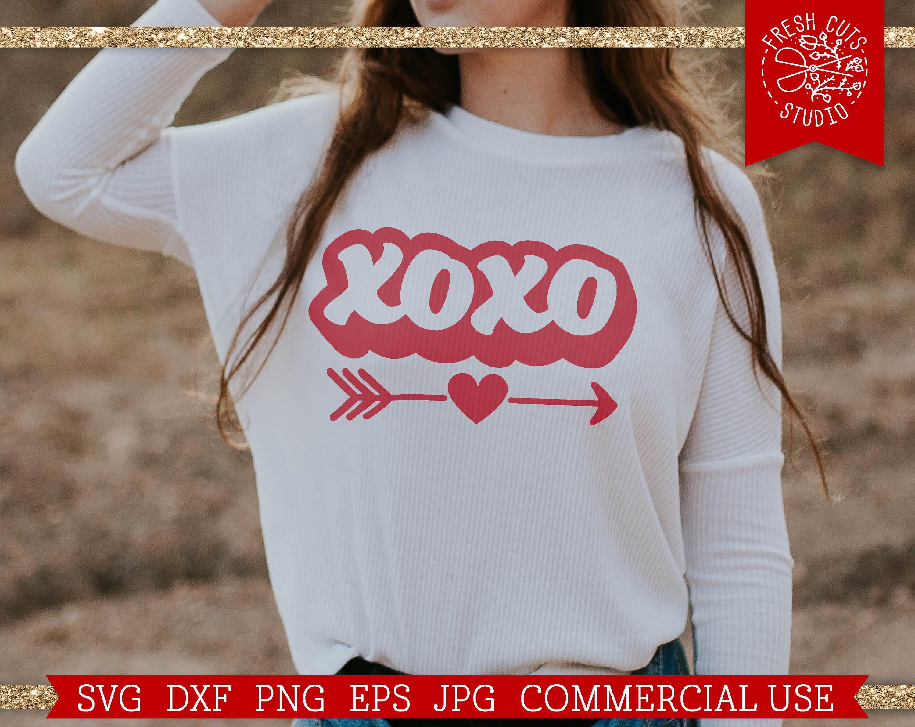 Xoxo SVG Valentine's Day Cut File for Cricut Hugs and | Etsy