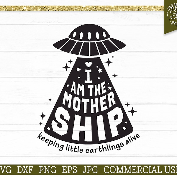 Alien Mothership Svg - Etsy