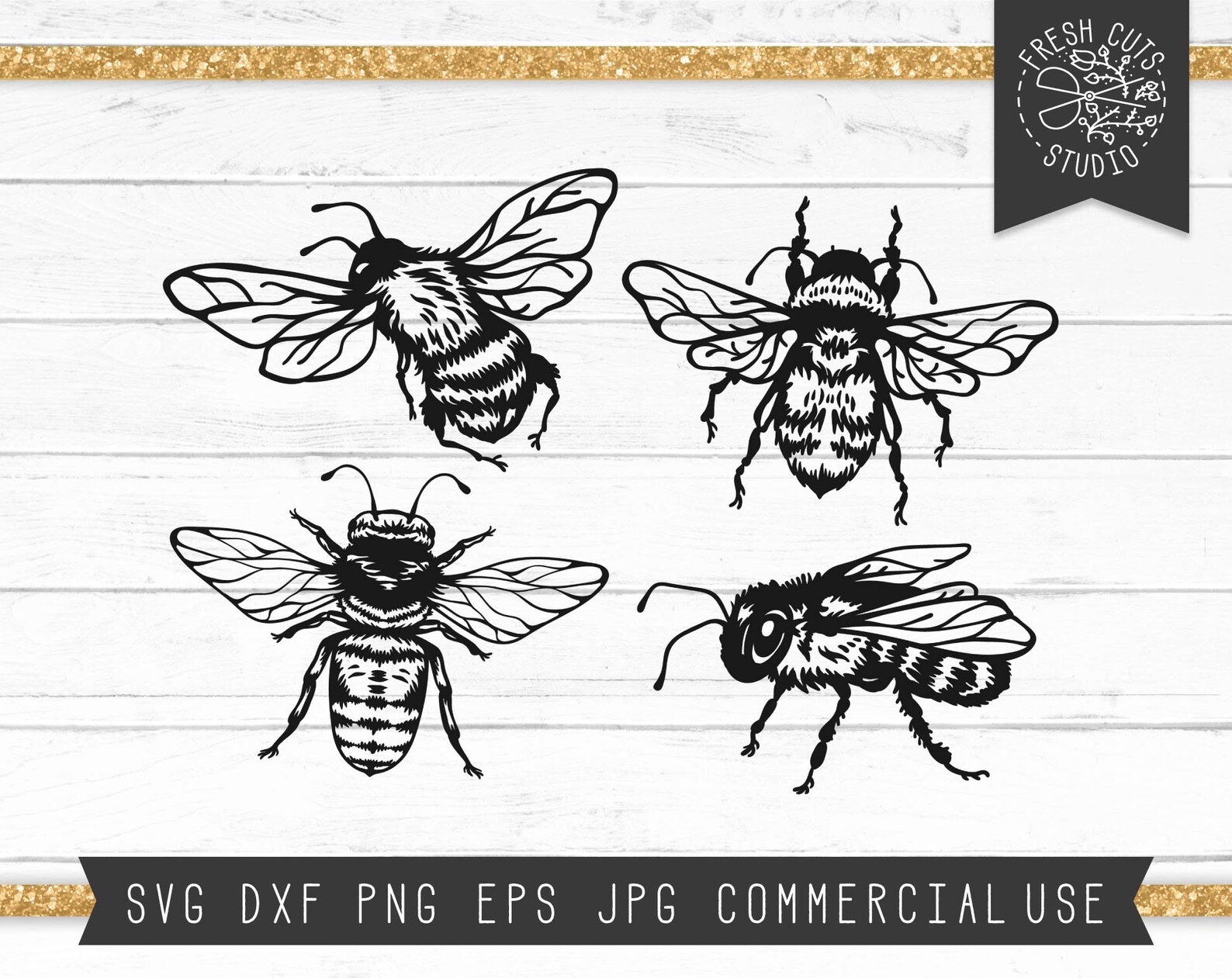 Bee SVG Cut File Bee Clipart Bumble Bee Svg Honey Bee Svg | Etsy