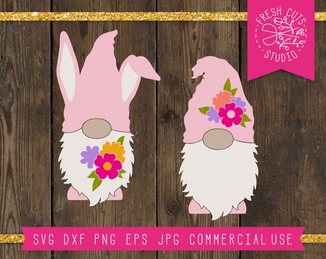Easter Gnome SVG, Spring Gnome SVG, Easter Bunny Svg, Bunny Gnome SVG ...