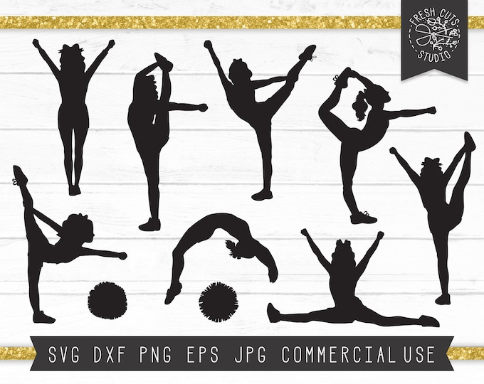 Cheer Wood Cutouts Glitter Version 4 Inch High School Homecoming Mum ...