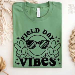 Field Day Vibes SVG Smile Face Last Day of School Cut File, Teacher ...