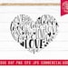 Love SVG Valentine Heart Svg File for Cricut, Love Lettering SVG Word ...