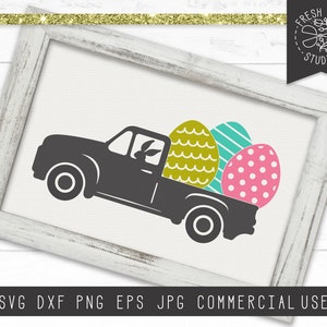 Easter Truck SVG Cut File for Cricut, Easter Egg Truck Svg, Easter Egg ...
