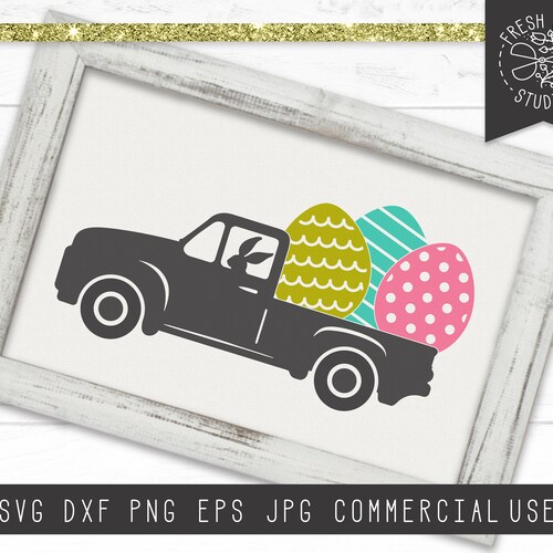Easter Truck SVG Cut File for Cricut Easter Egg Truck Svg - Etsy