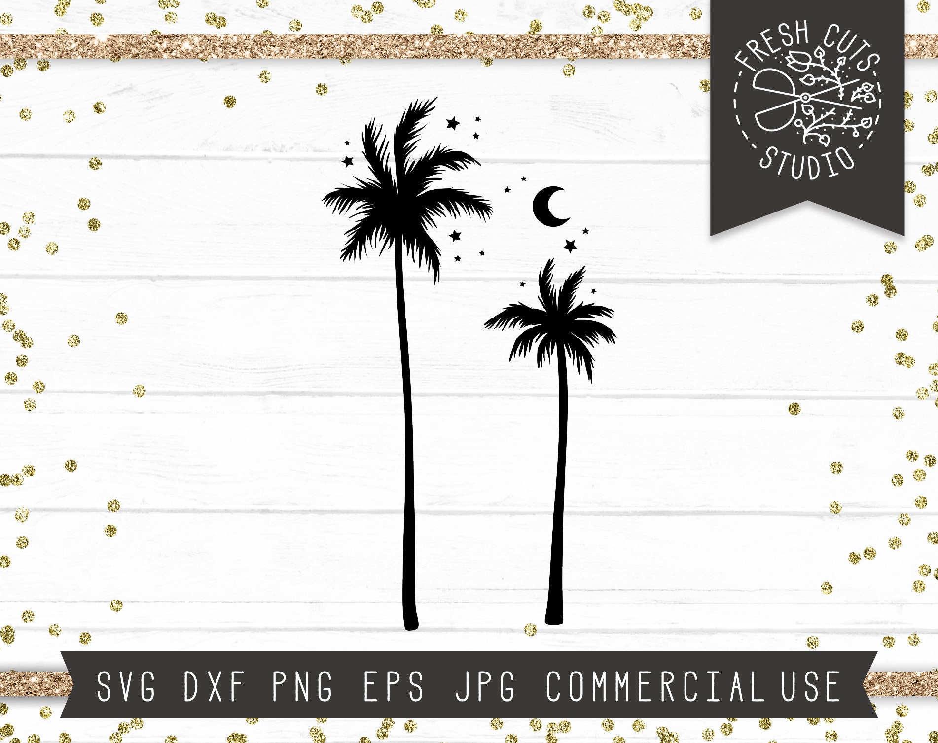 Palm Tree SVG Cut Files for Cricut Palm Tree Silhouette | Etsy