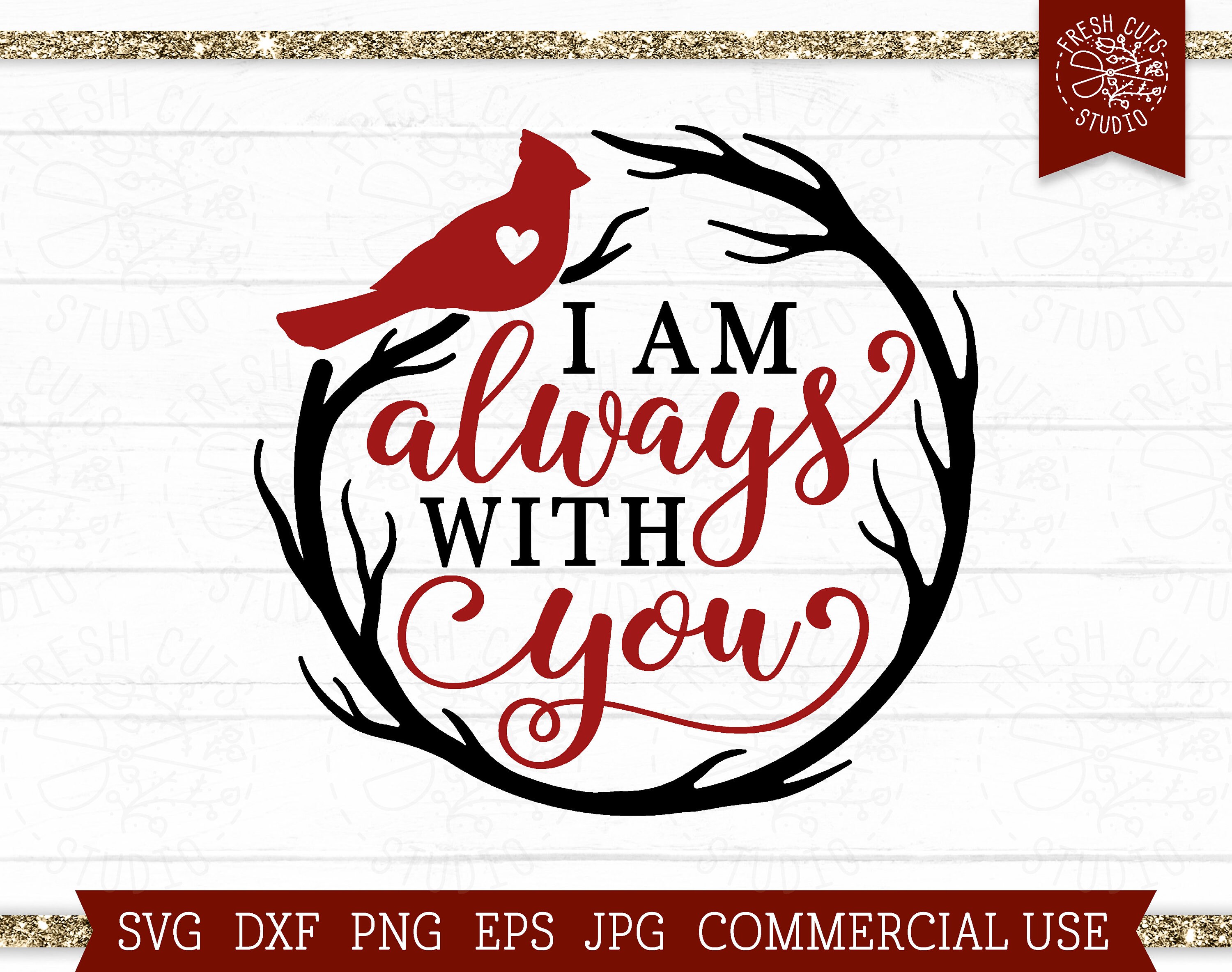 Cardinal SVG Cut File Cricut, Memorial SVG, Red Cardinal in Tree ...