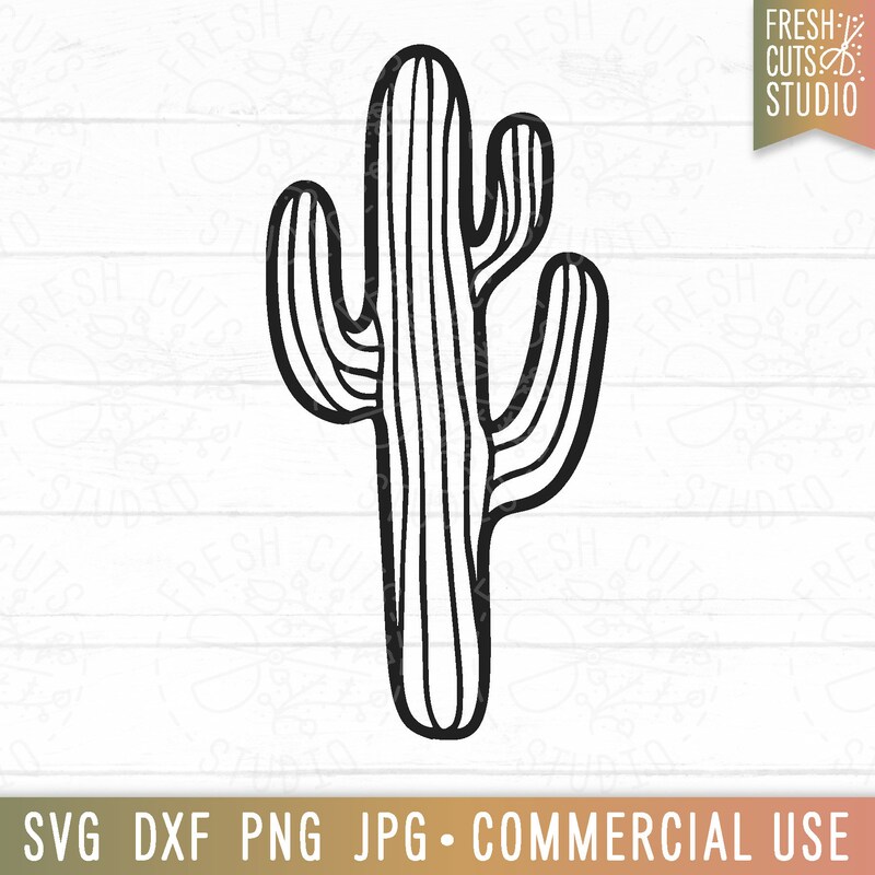 Cactus Line Art - Etsy