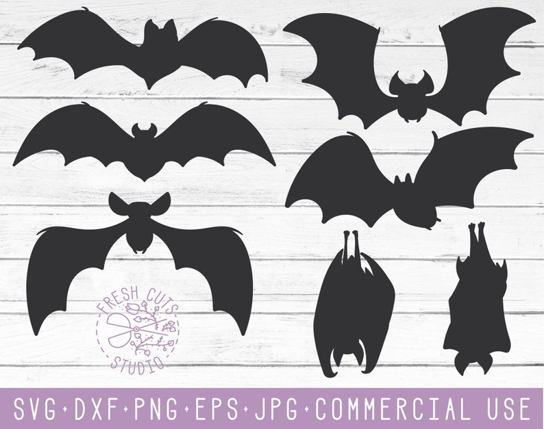 Halloween Fledermaus SVG Silhouette schneiden Dateien zum Schneiden von ...
