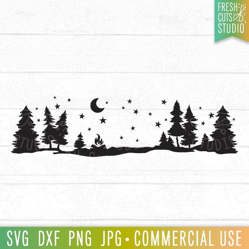 Forest Scene Svg - Etsy