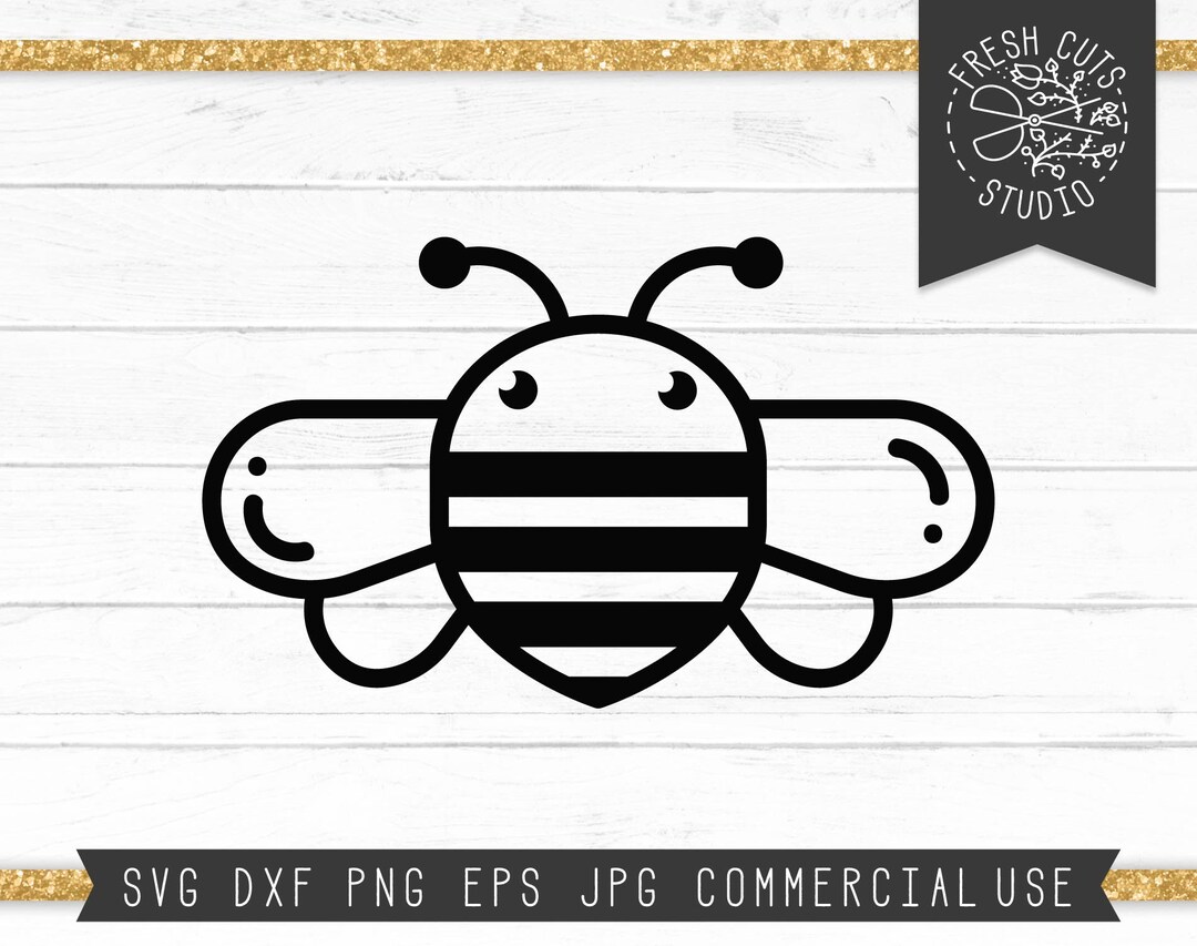 Bee Svg Cut File Instant Download, Bumble Bee Svg, Digital Cutting File ...