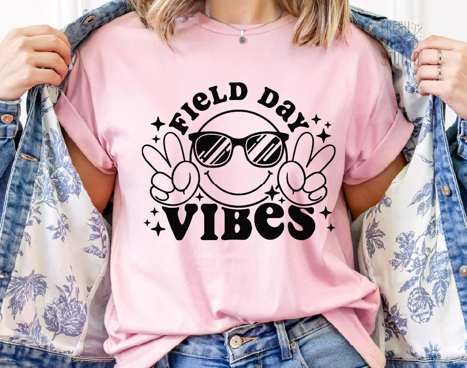 Field Day Vibes SVG Smile Face Last Day of School Cut File, Teacher ...