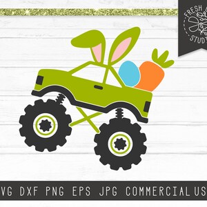 Monster Truck SVG Cut File for Cricut, Easter Truck SVG for Boys ...