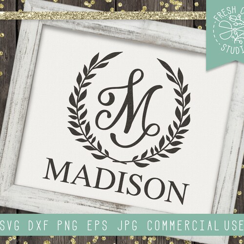 Letter U Split Monogram Digital File - Etsy