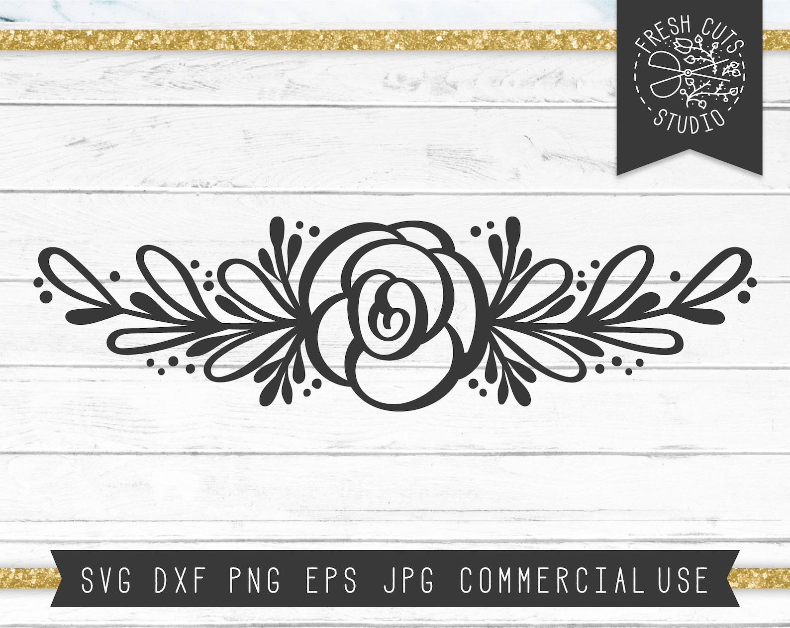 Floral Swag Svg Cut Files for Cricut Flower Svg Rose Svg | Etsy