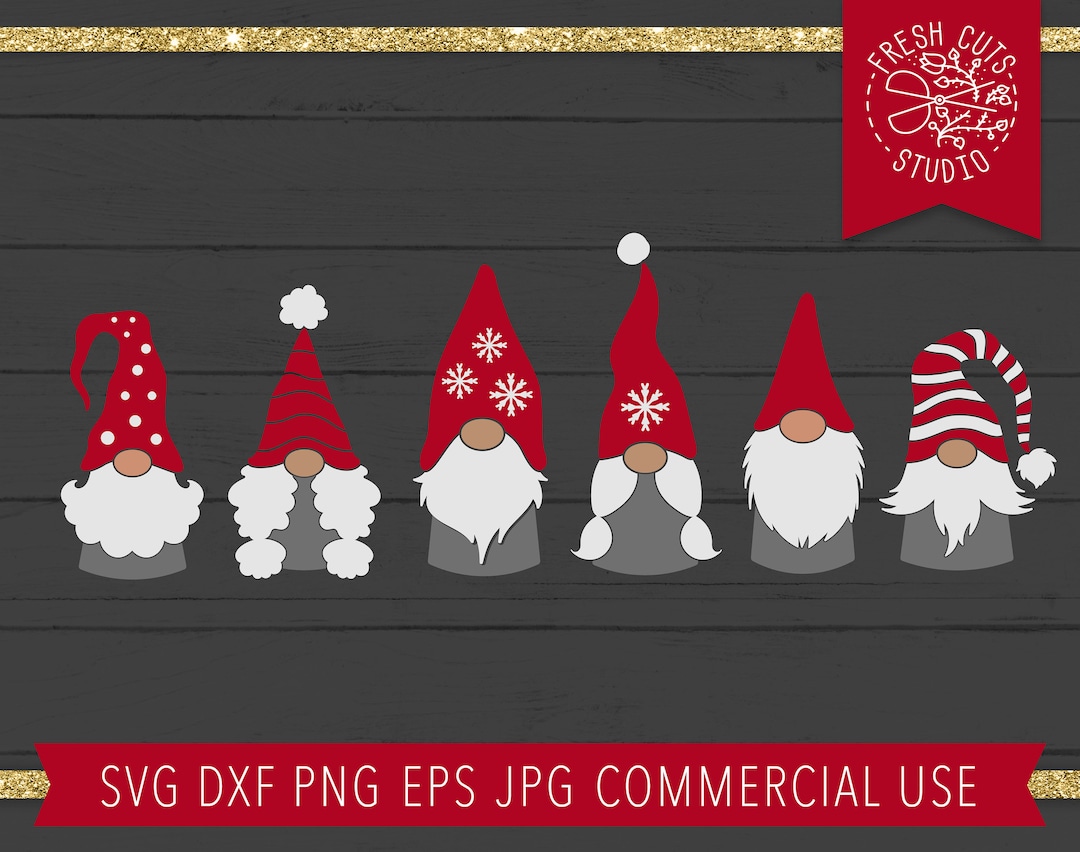 Christmas Gnomes SVG Bundle: Holiday Gnomies Clip Art (cut File) - Etsy