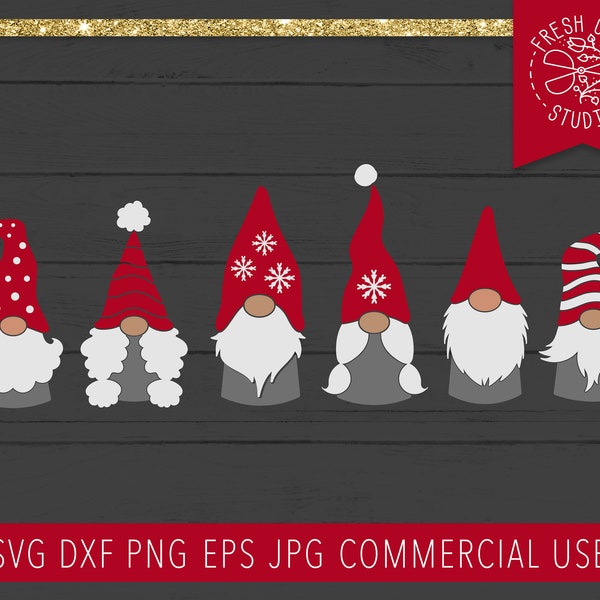 Christmas Gnomes Svg - Etsy