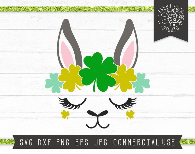Llama SVG Llama Face SVG St Patricks Day Shirt Design St | Etsy