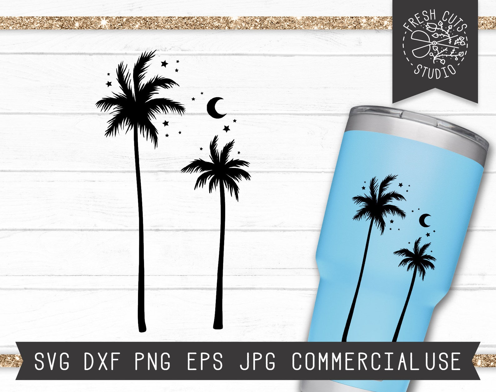 Palm Tree SVG Cut Files for Cricut Palm Tree Silhouette | Etsy
