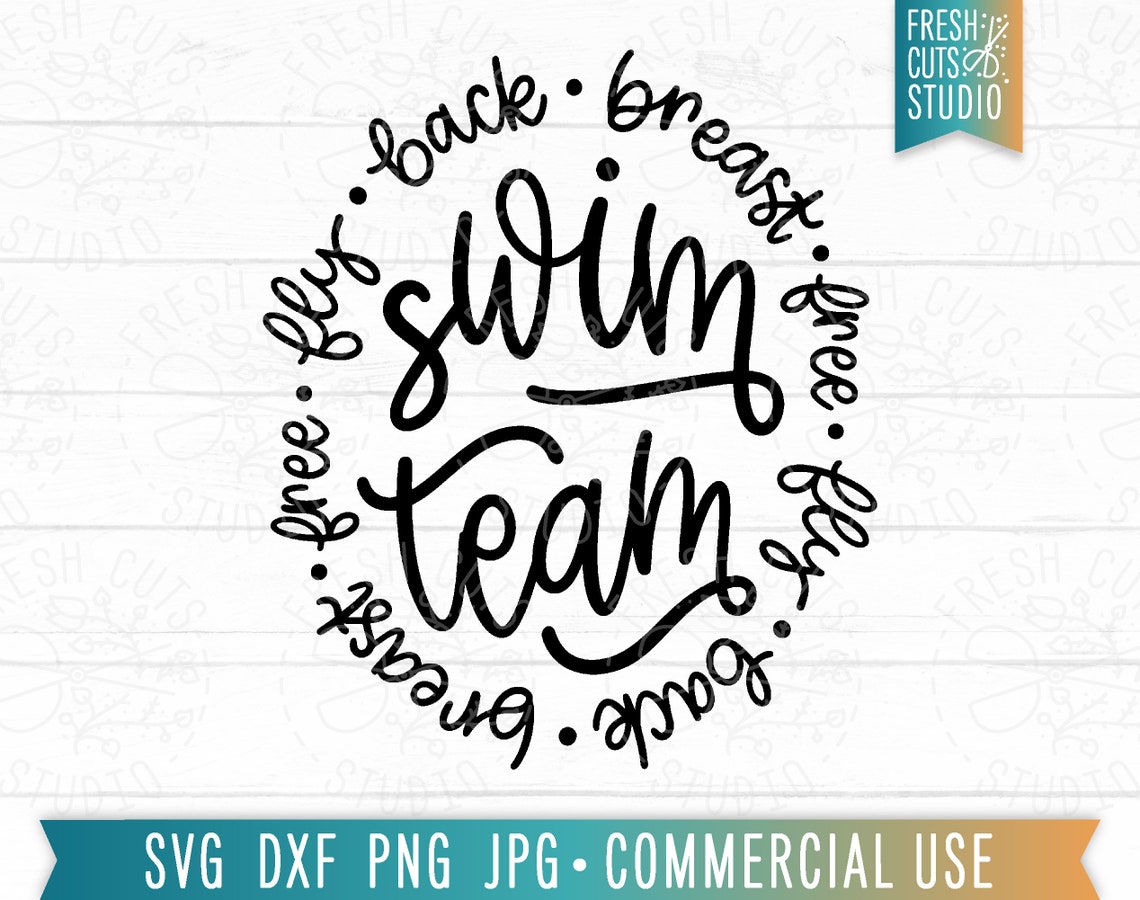 Swim Team SVG Swimmer Cut File, Gift for Swimmer, Swim Mama, Swim Mom ...