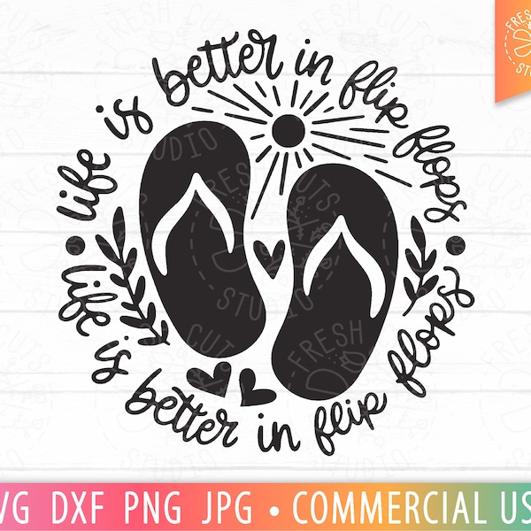 Flip Flop Svg - Etsy