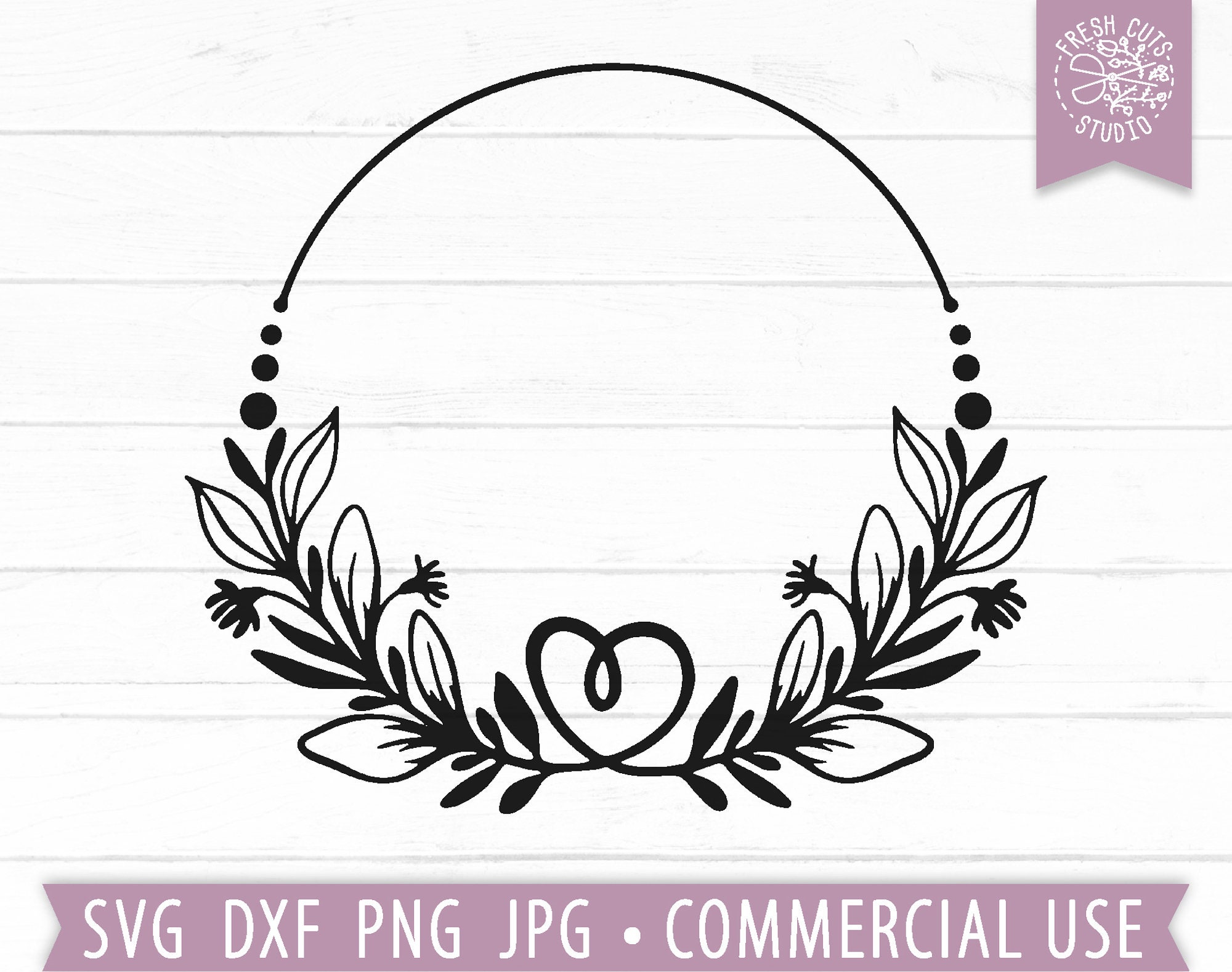Free Wedding Clipart Hearts Wreath Frame
