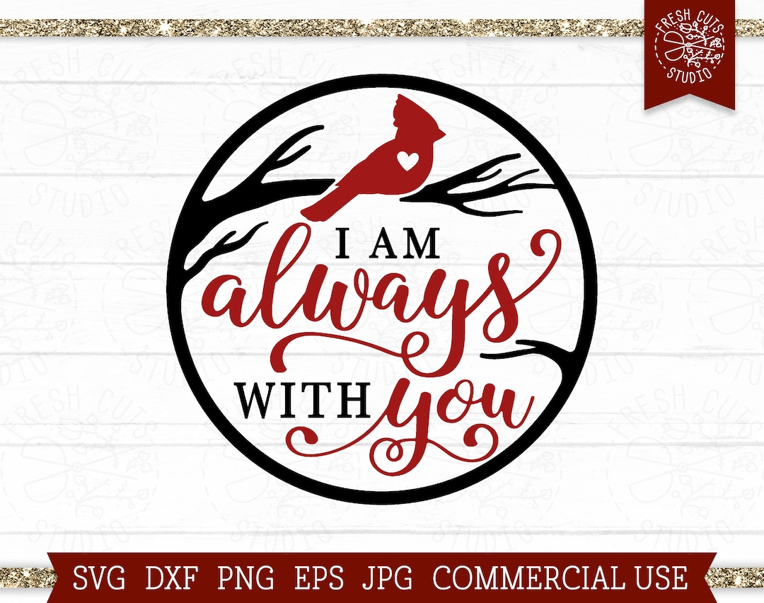 Red Cardinal Heart SVG Memorial Svg Circle Wreath Cut File Cricut ...