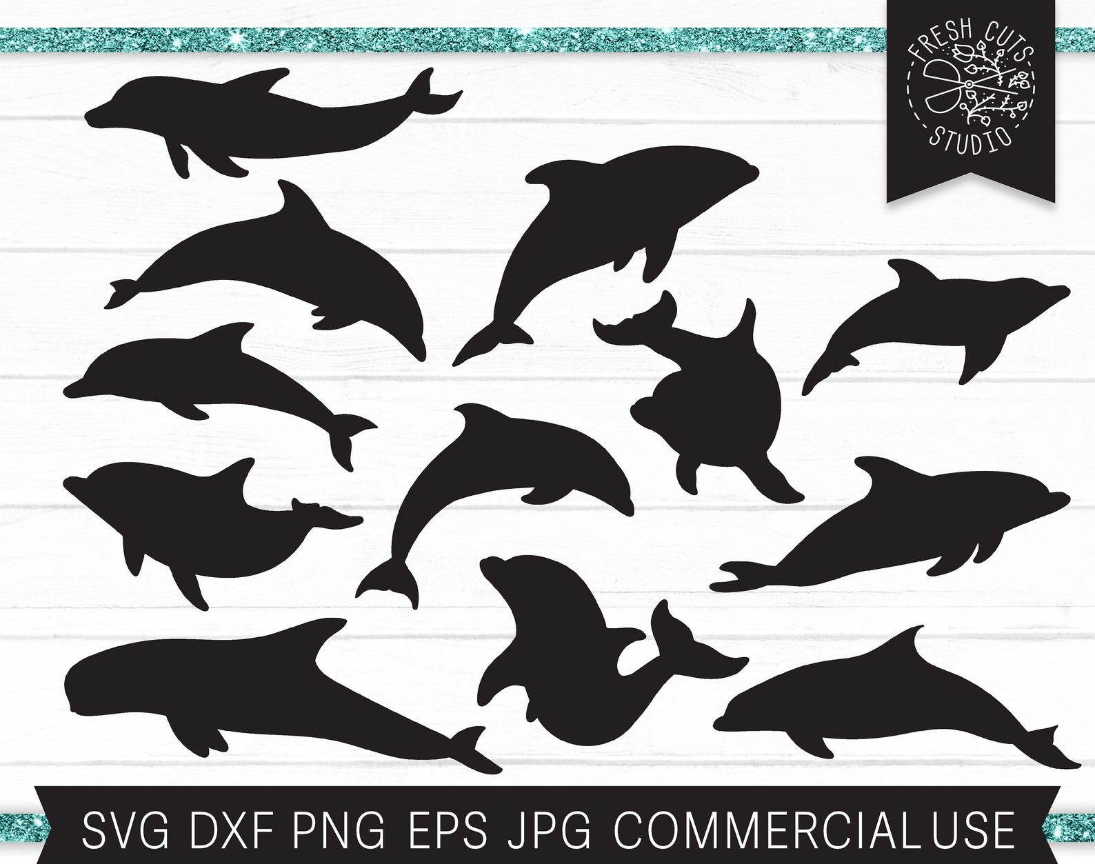 Dolphin SVG File Dolphins SVG Cut File for Cricut Dolphin | Etsy