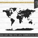 World Map SVG Cut File for Cricut, Instant Download, Global Map ...
