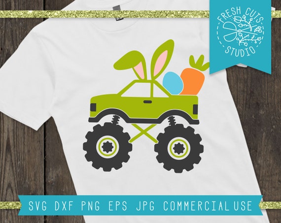 Monster Truck SVG Cut File for Cricut Easter Truck SVG for - Etsy