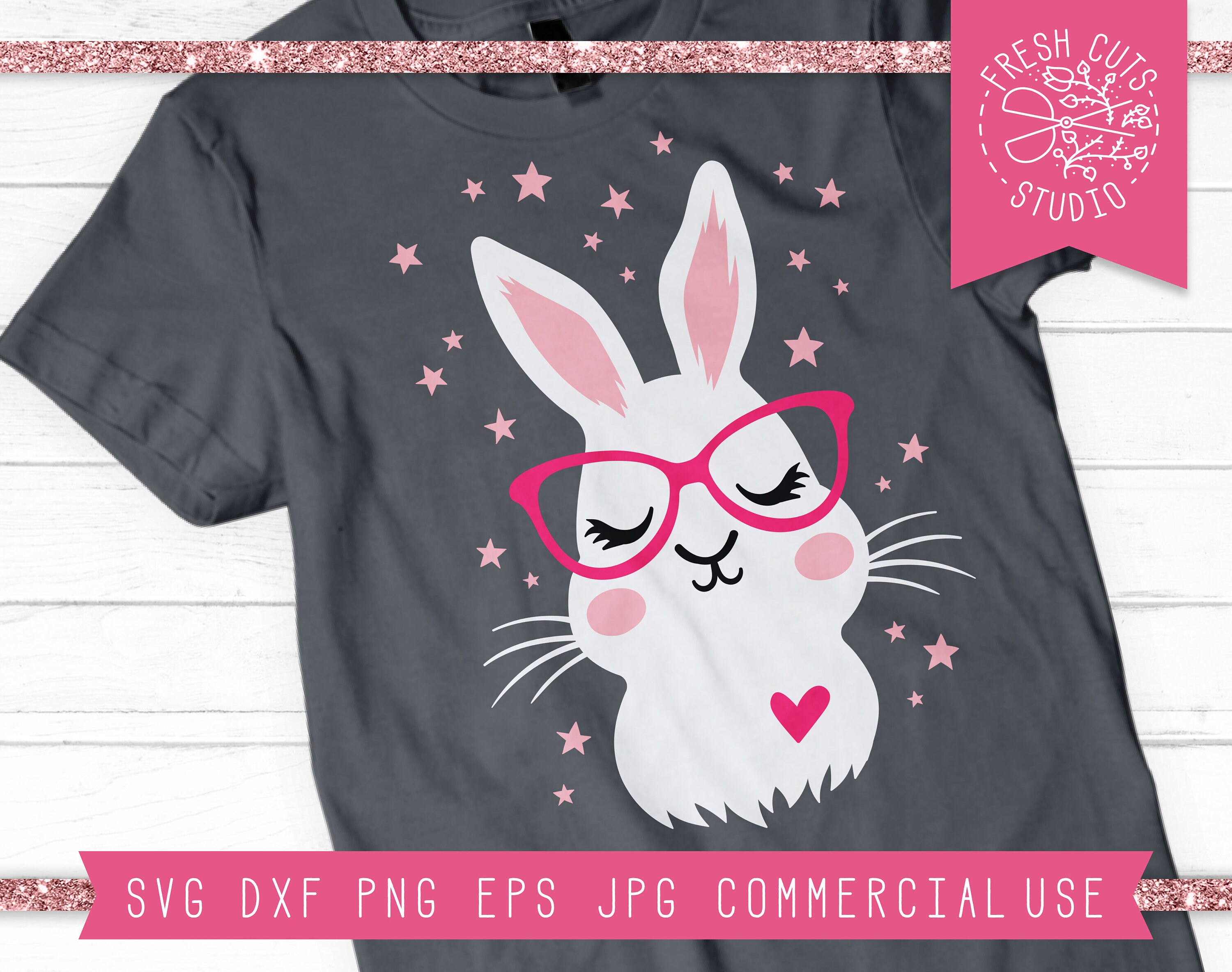 Bunny Face SVG Cut File Bunny SVG for Cricut Instant - Etsy