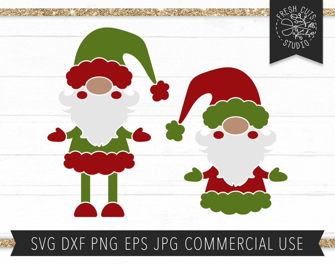 Christmas Gnome SVG File, Holiday Gnome Cut File for Cricut, Silhouette ...