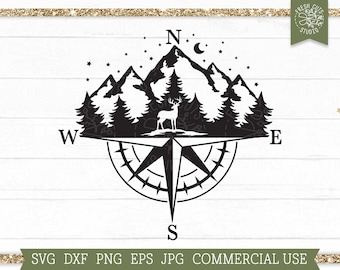Compass Hunting Svg - Etsy