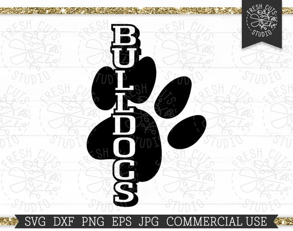 Bulldogs SVG Football Cut File for Cricut Varsity Letters - Etsy