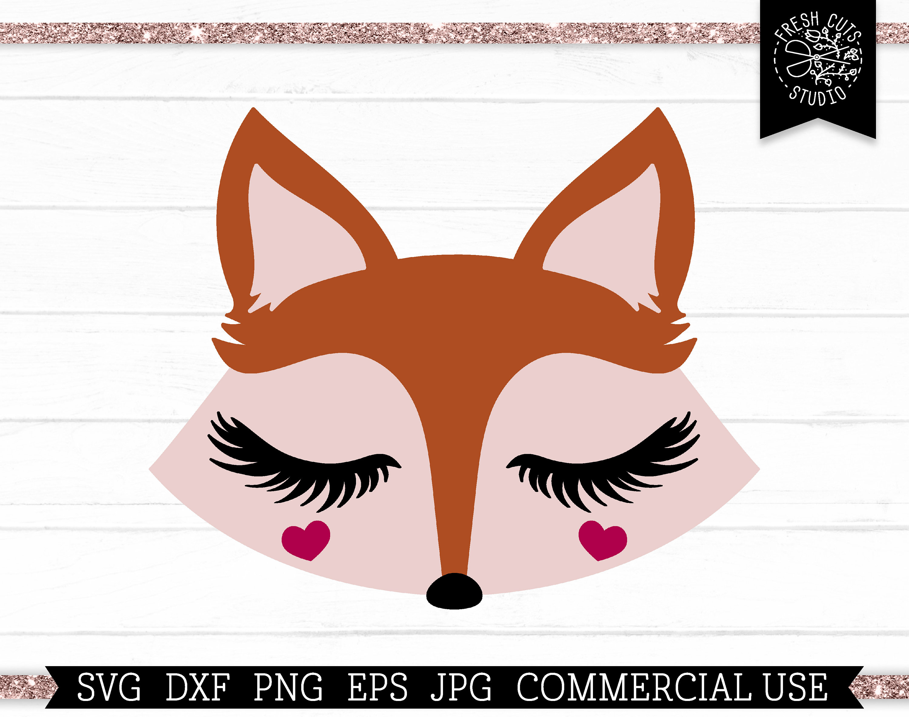 Fox Face SVG Cut File for Cricut and Silhouette Fox With - Etsy