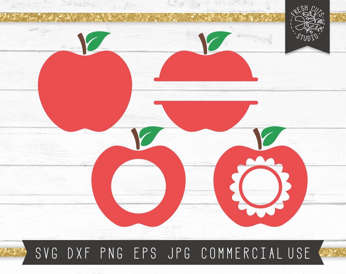 Teacher Monogram Frame SVG Instant Download Teacher Split - Etsy