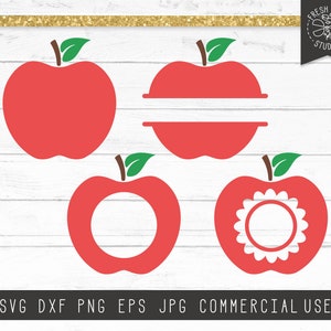 Teacher Monogram Frame SVG Instant Download, Teacher Split Frame SVG ...