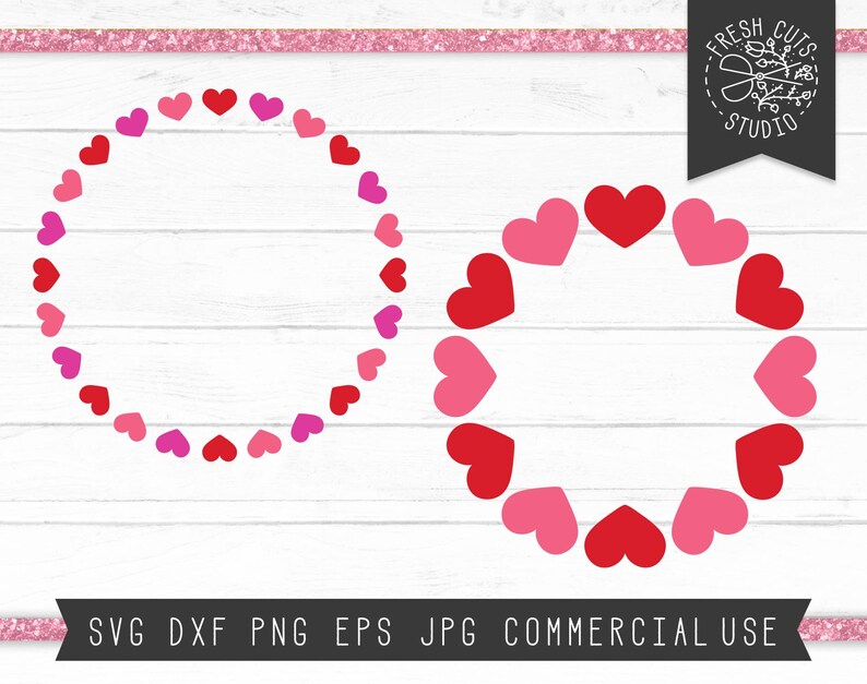Heart Monogram SVG Cut File for Cricut Silhouette Monogram - Etsy