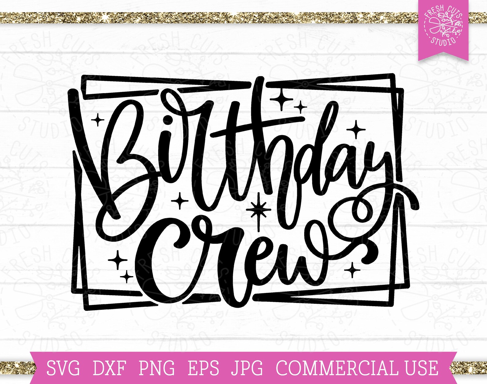 Birthday Crew SVG, Birthday Party Shirt Cut File, Bday Crew PNG ...