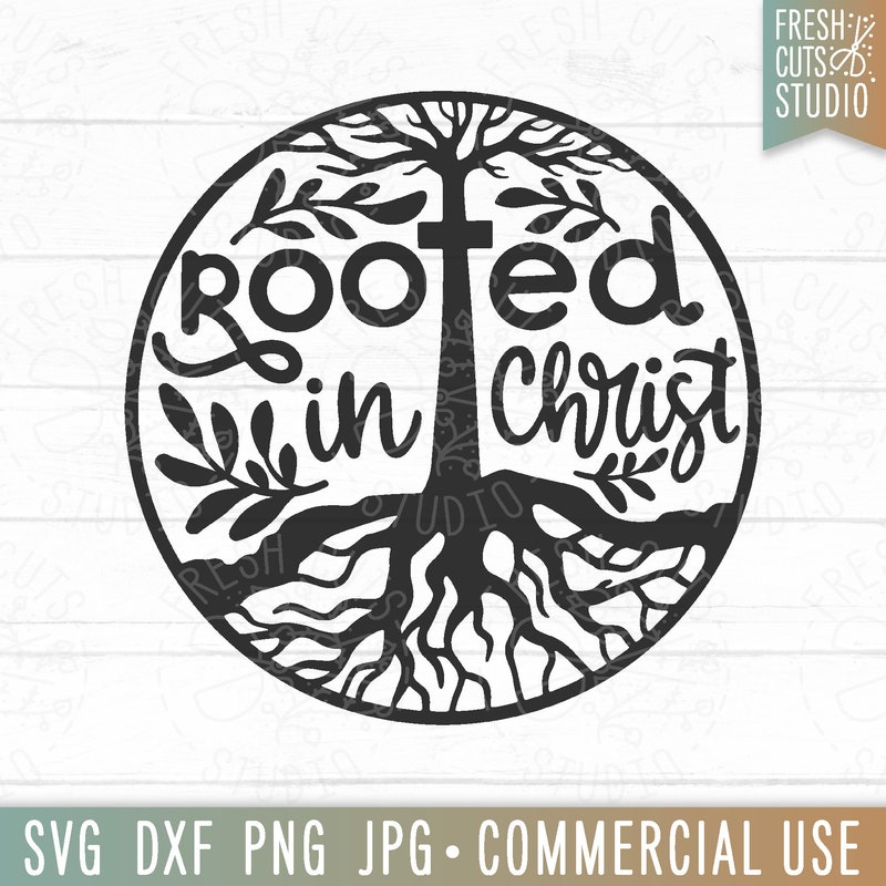 Rooted Tree With Cross - Etsy